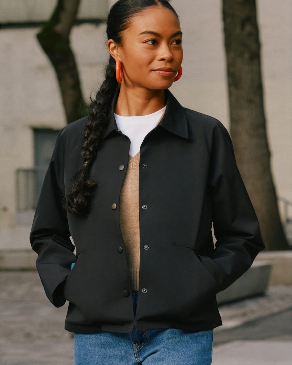 Men's Westerly Coach Jacket - Black | Vessi