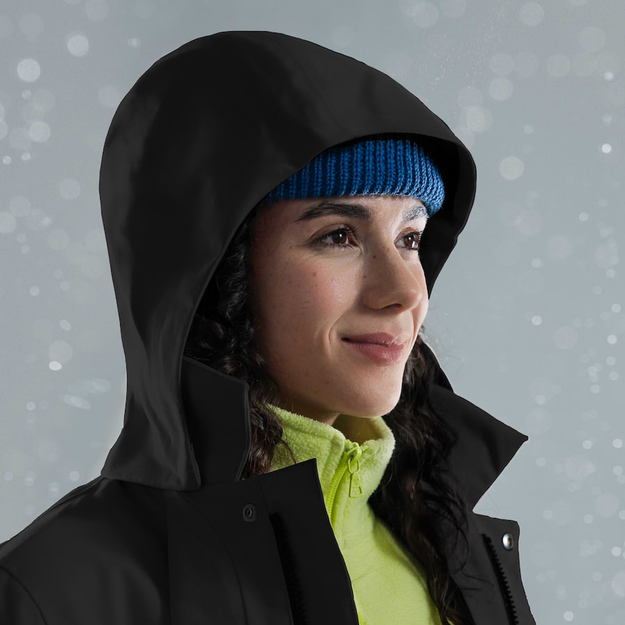 Women's Trinity Rain Jacket - Black – Vessi